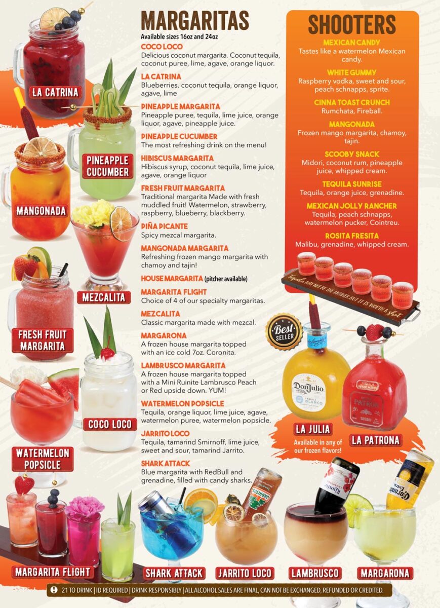 Menu – Monterrey Mexican Restaurant Bar & Grill